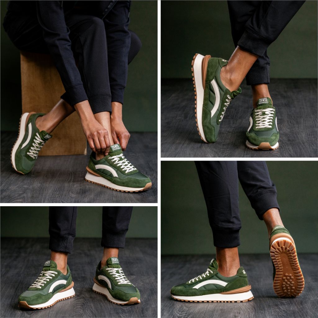 Women's Verge Lifestyle Running Sneaker In Evergreen - Nothing New®