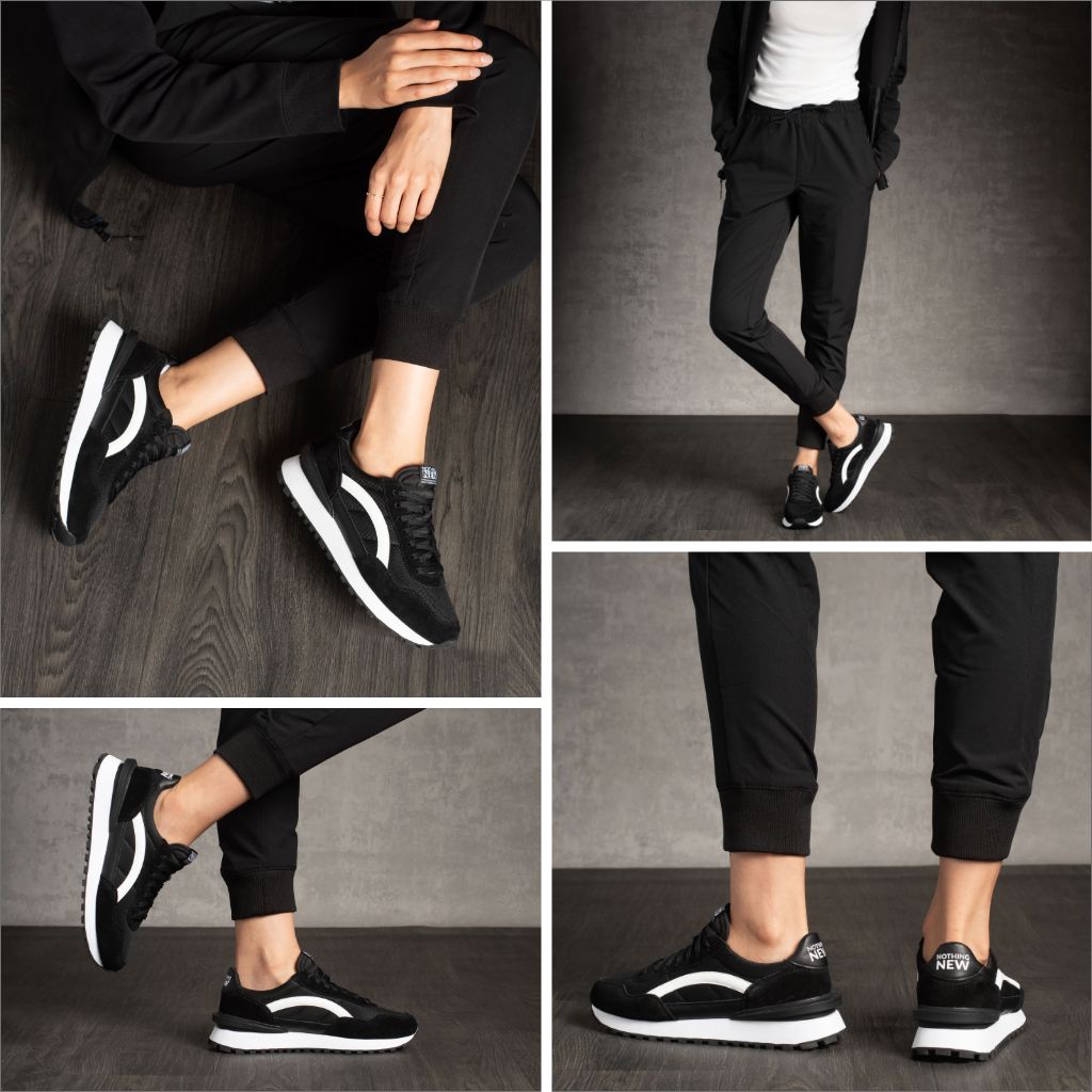 Women's Verge Lifestyle Running Sneaker In Black - Nothing New®