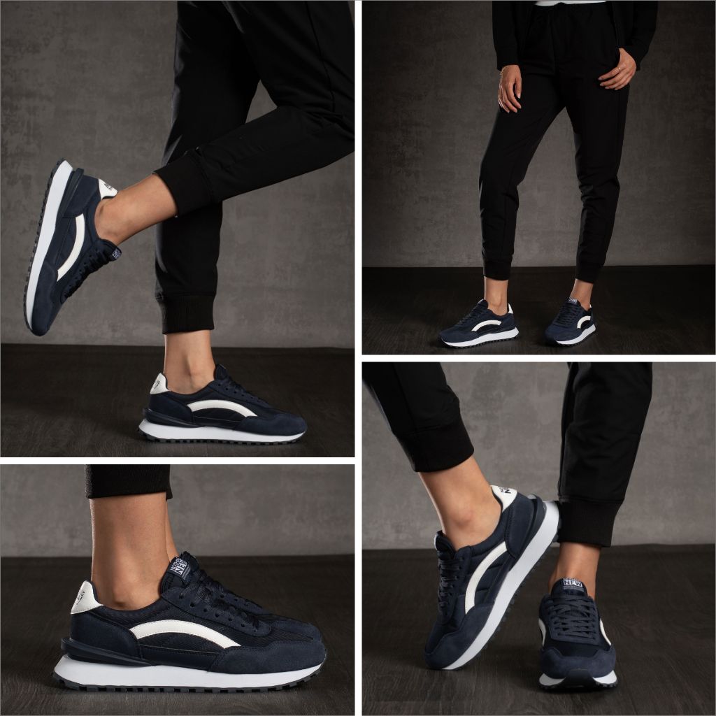 Women's Verge Lifestyle Running Sneaker In Navy - Nothing New®