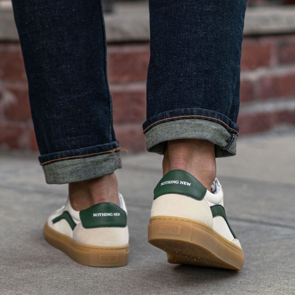 Men's Saga One Gum Sole Sneaker In Green - Nothing New®