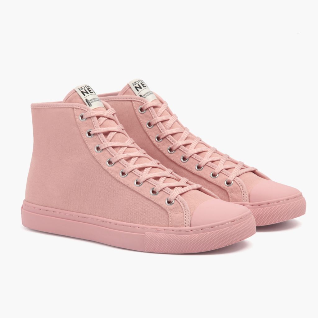 Women's High Top Designer Sneaker in Pink - Nothing New®