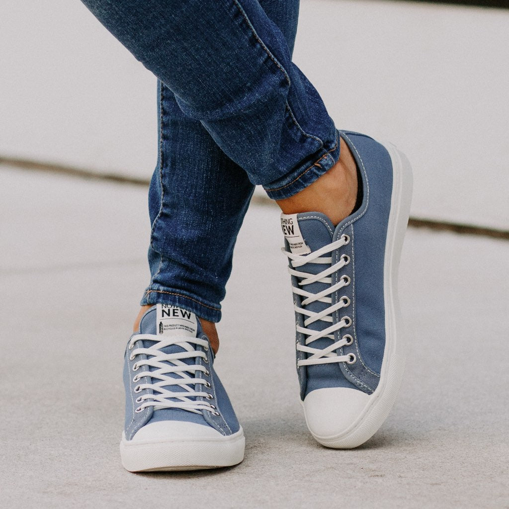 Women's Low Top Sneaker in Sky Blue x Off-White - Nothing New®