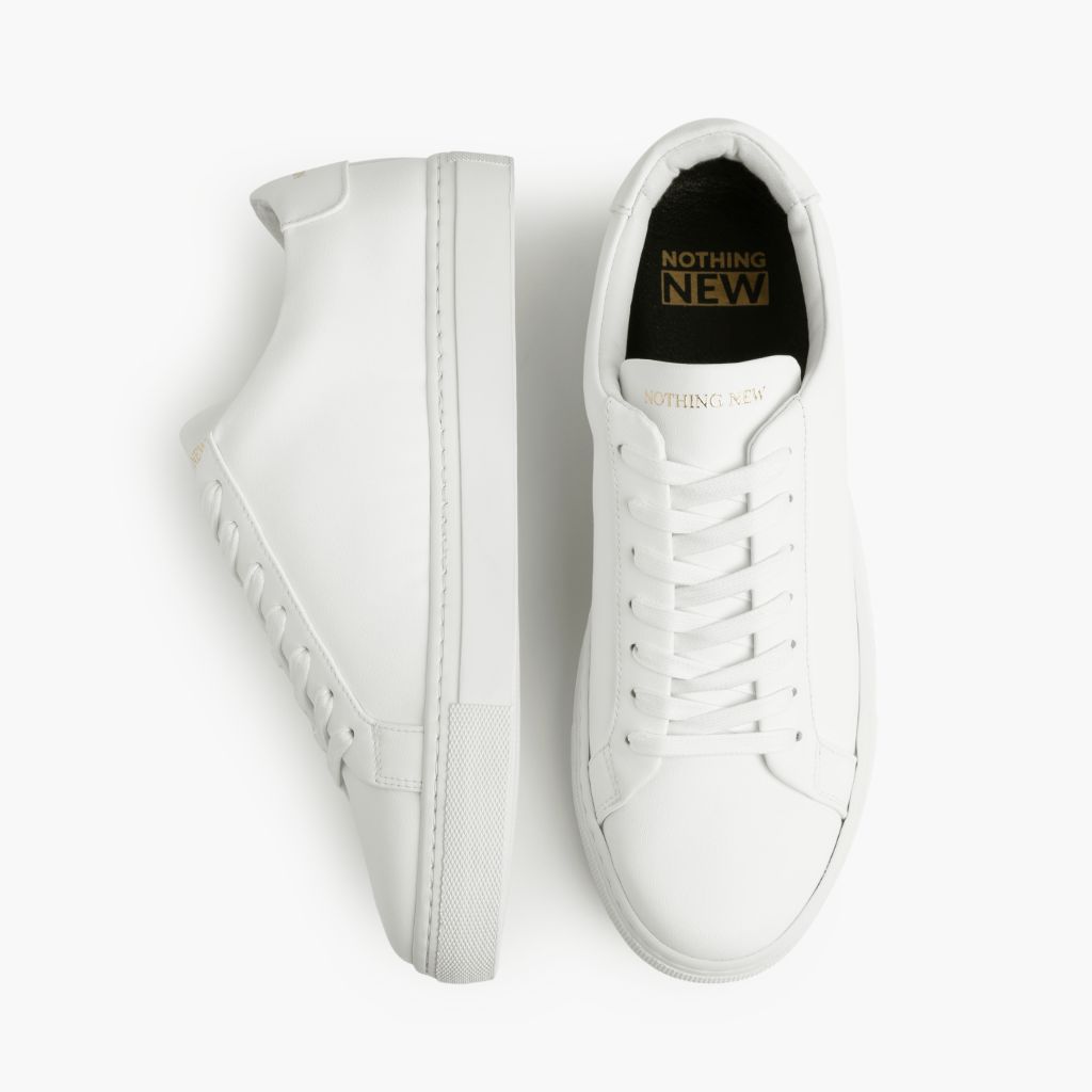 Women's Unoriginal Upcycled Leather Sneaker in White - Nothing New®