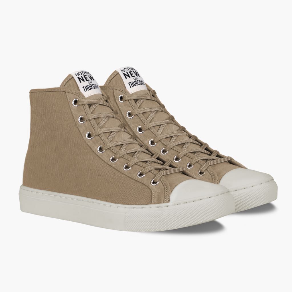 Men's Field Tan High Top Sneaker - Nothing New® x Thursday Boots